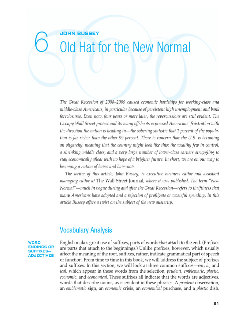 Reading Old Hat 2410 | PDF | Word