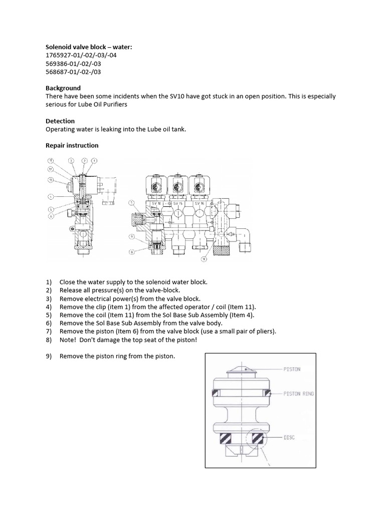 SB - Valve Block Water | PDF