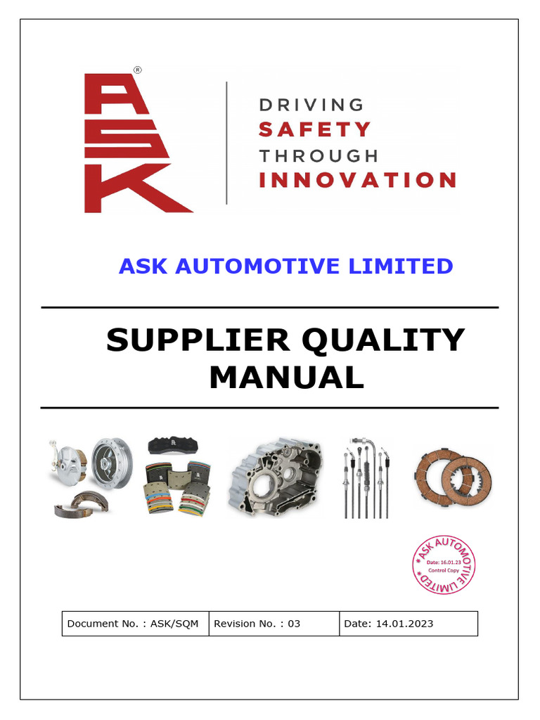 Ask-Sqm 03 | PDF | Iso 9000 | Quality Management System