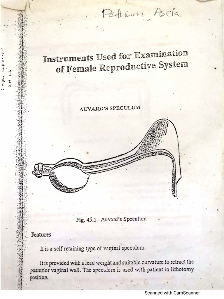 Instruments and Procedures Gyn Obs | PDF