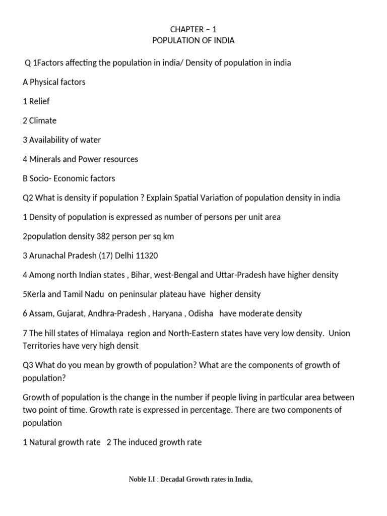 CHAPTER 1 population | PDF