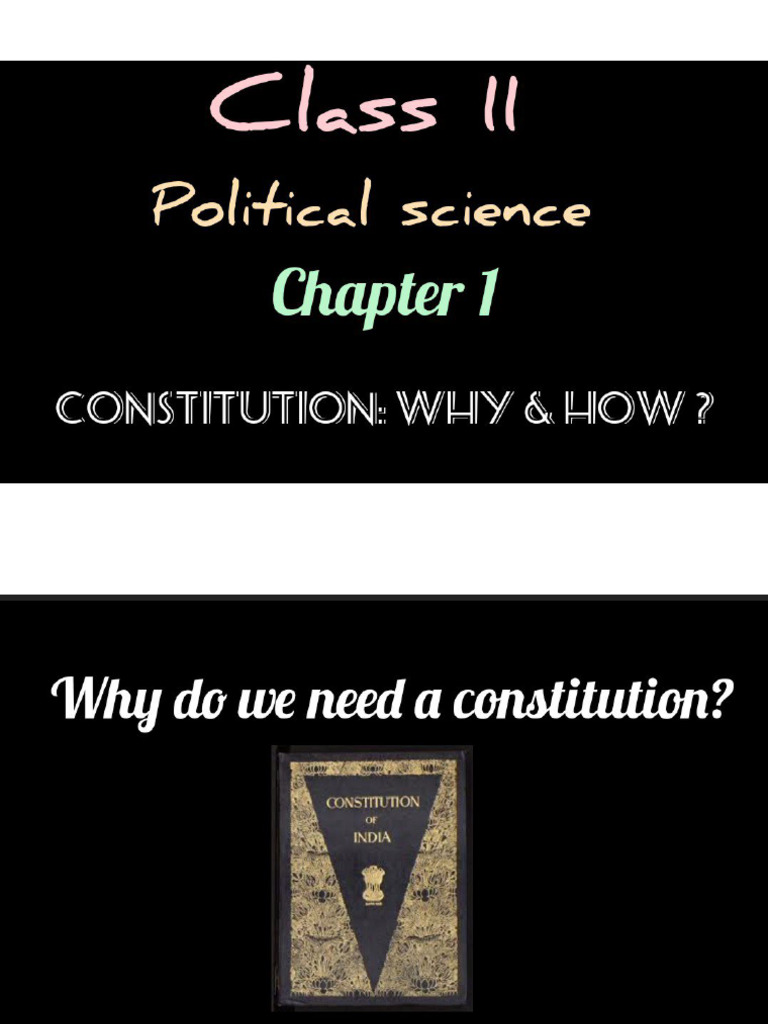 Constitution - Why & How | PDF