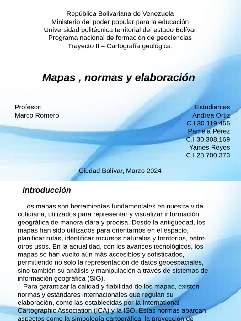 Mapas, Normas y Elaboracion. | PDF | Mapa | Sistema de información geográfica