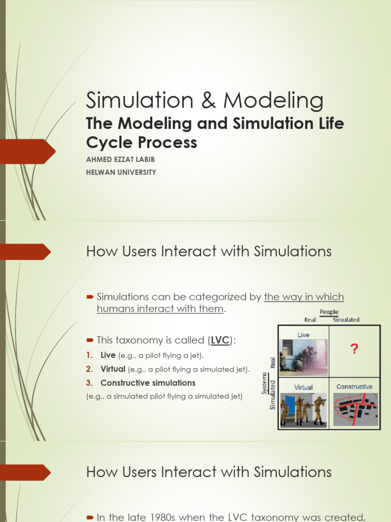 M&S L2 and 3 - 2023 | PDF | Conceptual Model | Simulation