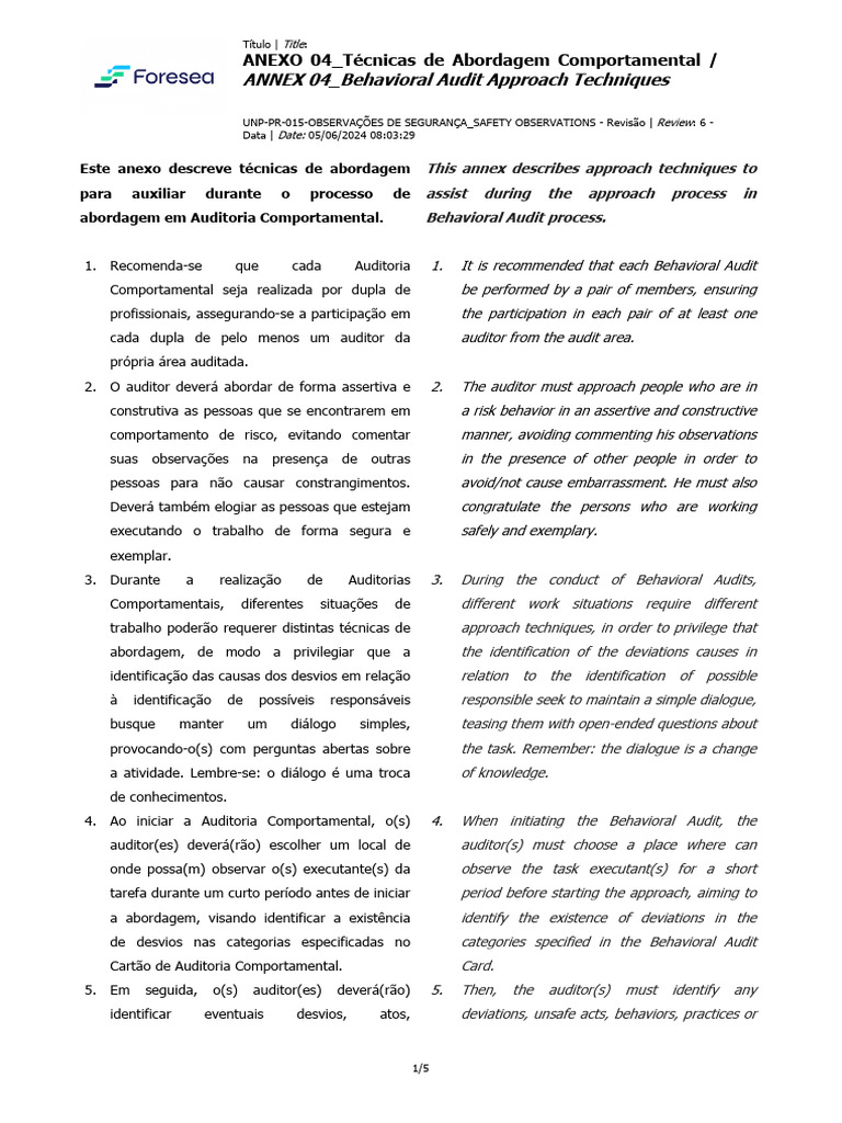 Anexo 04 - Tecnicas de Abordagem Comportamental - ANNEX 04 - Behavioral ...