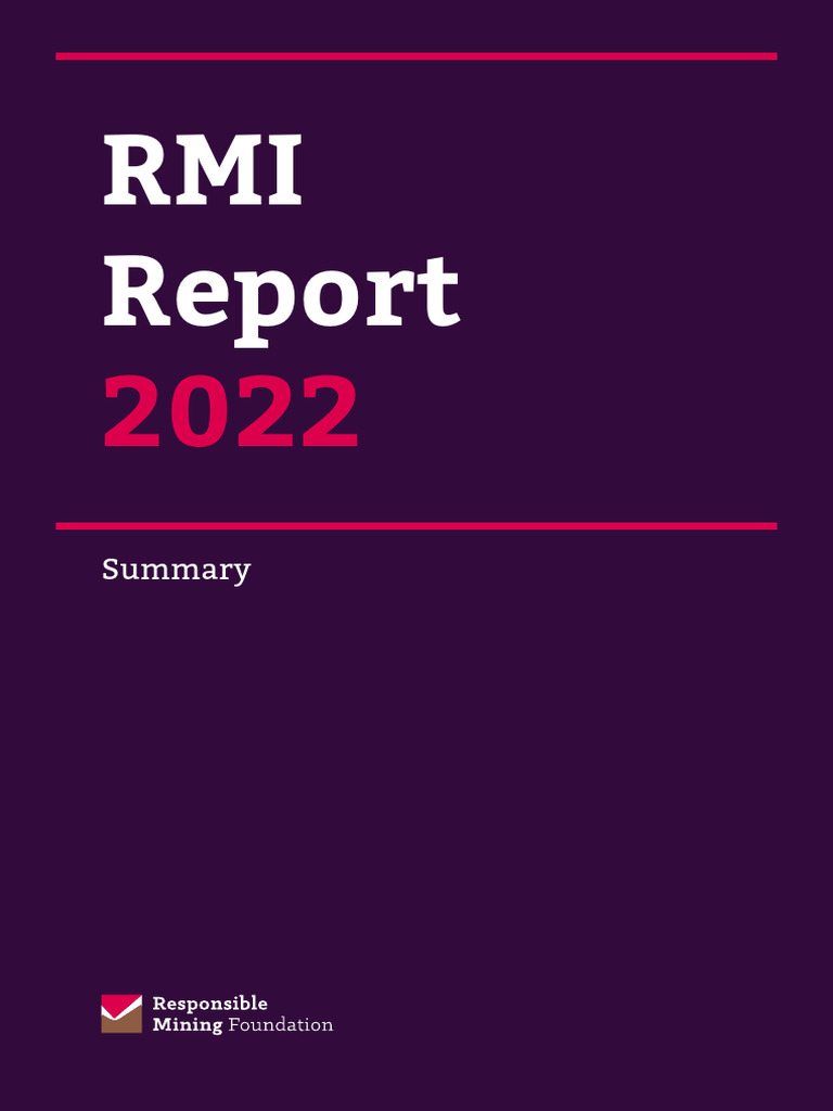RMI Report 2022 Summary en | PDF | Governance | Mining