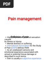 PAIN MANAGEMENT ppt | PDF | Pain Management | Analgesic