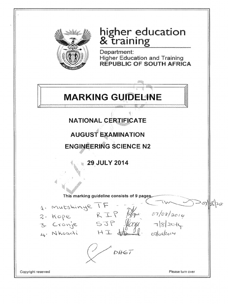 Engineering Science n2 | PDF