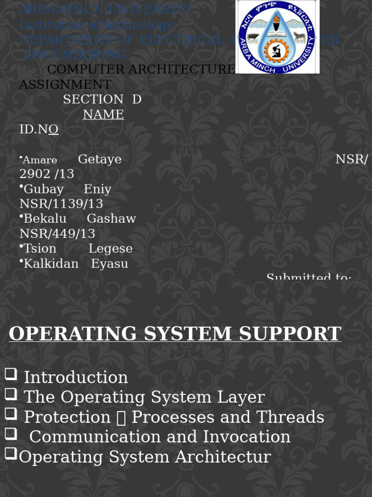 COMPARCH | PDF | Kernel (Operating System) | Process (Computing)