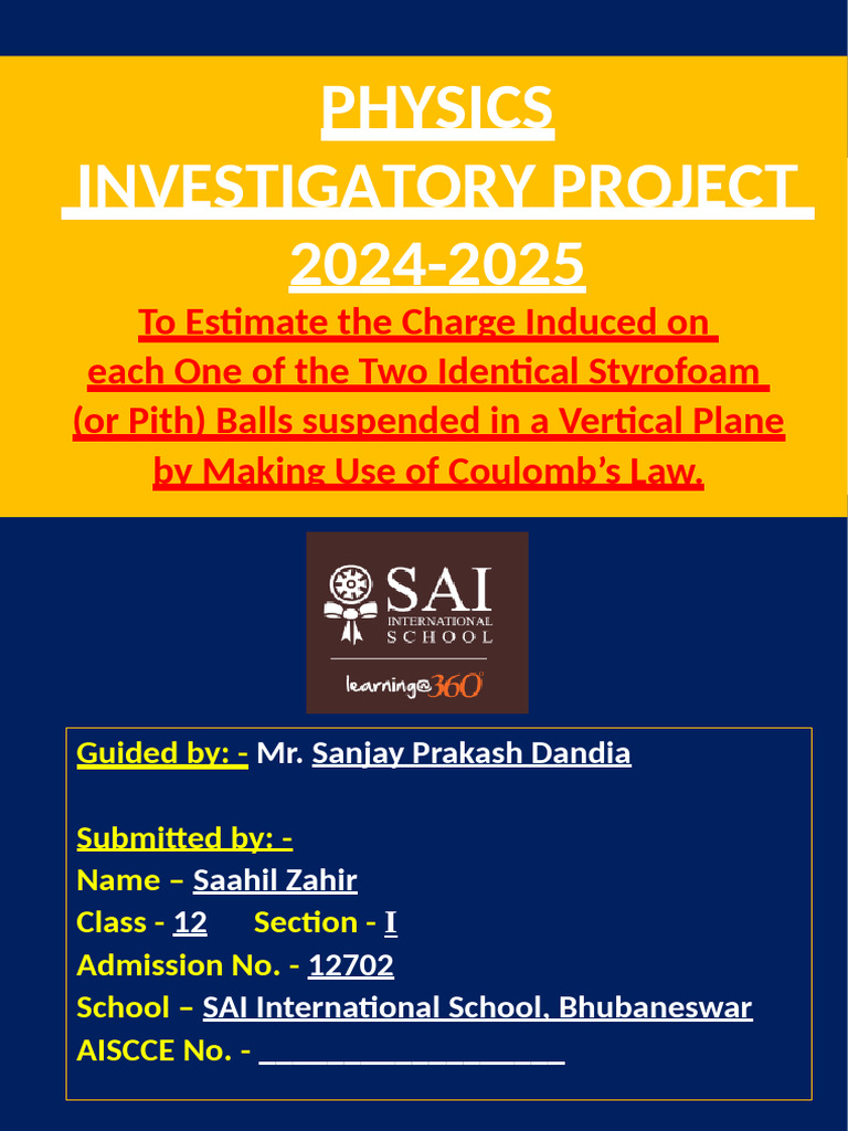 Phy Proj Cover | PDF