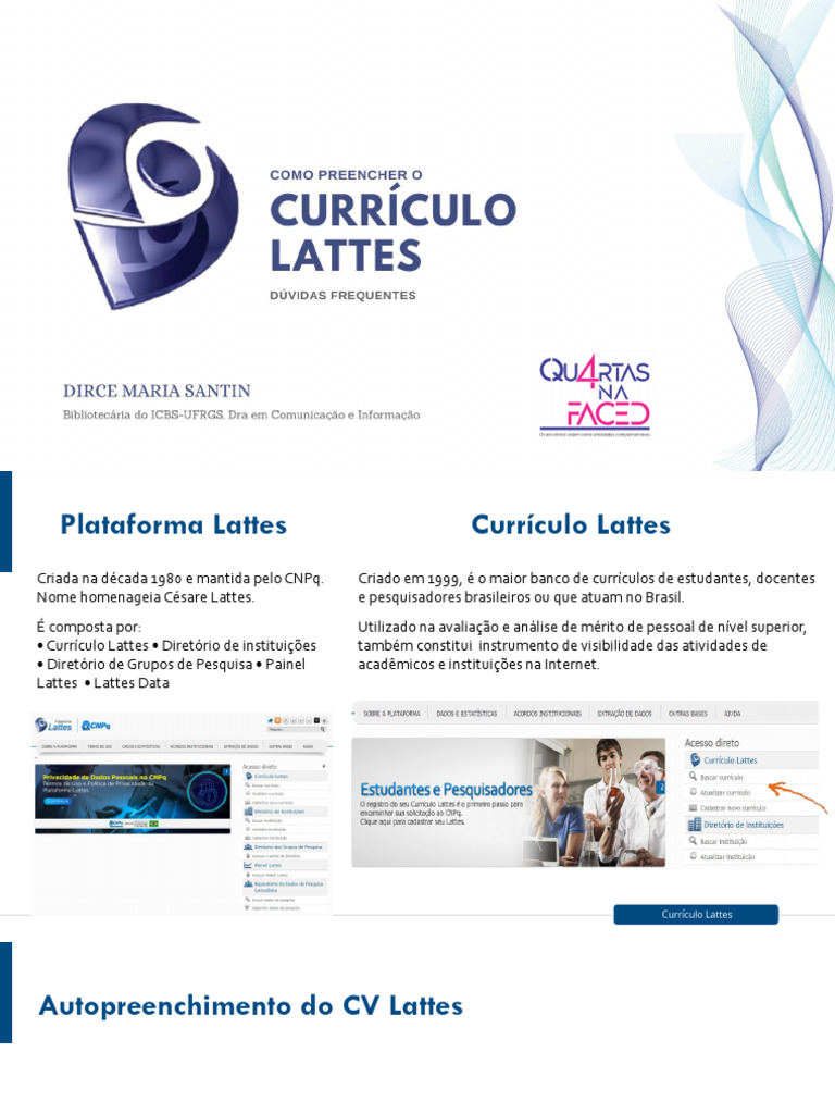 Guia Completo do Currículo Lattes | PDF