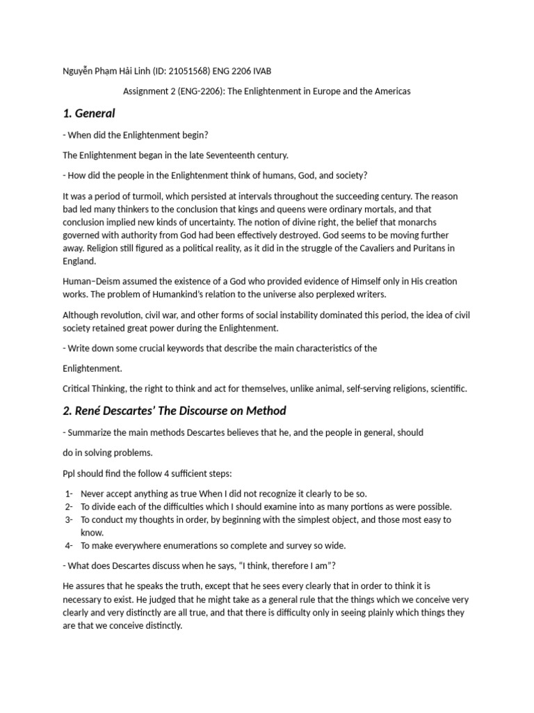 Assignment 2 - ENG 2206 | PDF | Age Of Enlightenment | Gulliver's Travels