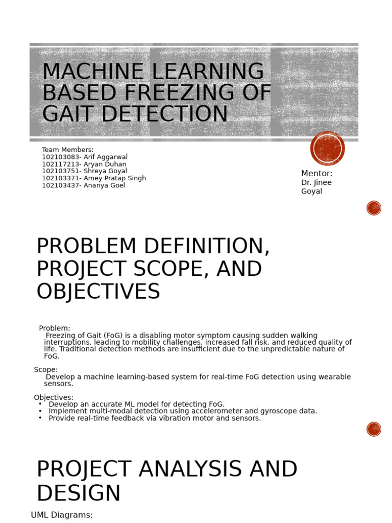 Machine Learning Based Freezing Of Gait Detection Pptm Pdf Machine Learning Accelerometer
