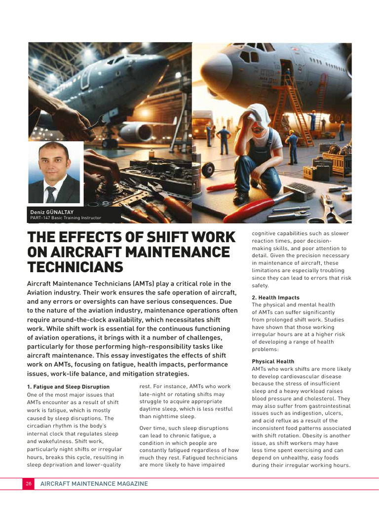 The Effects of Shift Work On AMTs | PDF | Shift Work | Sleep
