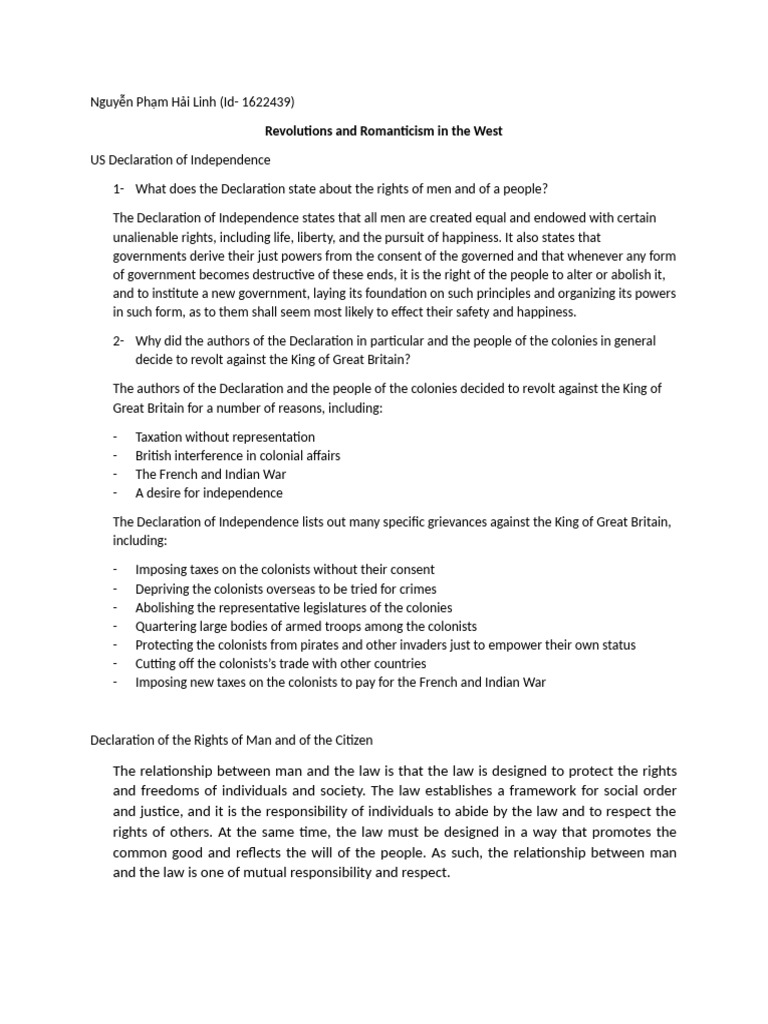 Understanding Revolutionary Ideals and Influences | PDF | Frederick ...