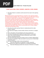 Private Peaceful Study Guide | PDF | Reading Comprehension | Vocabulary
