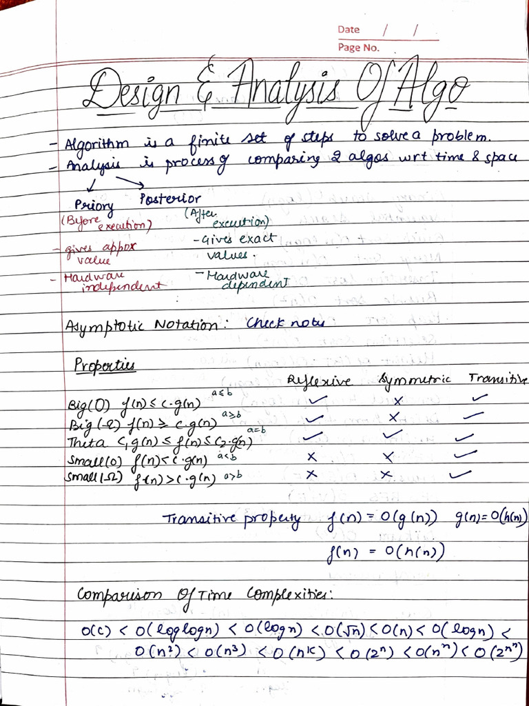 DAA Vishu Notes-Merged | PDF