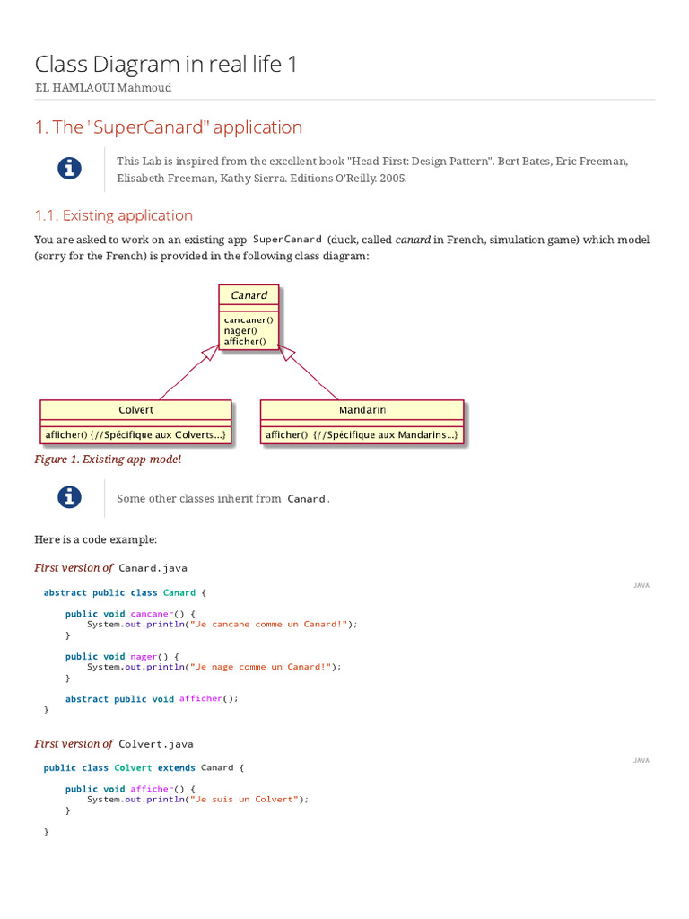 Class Diagram in Real Life - 1 - 0 | PDF | Inheritance (Object Oriented ...