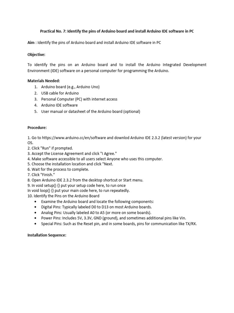 P7A | PDF | Arduino | Electronics