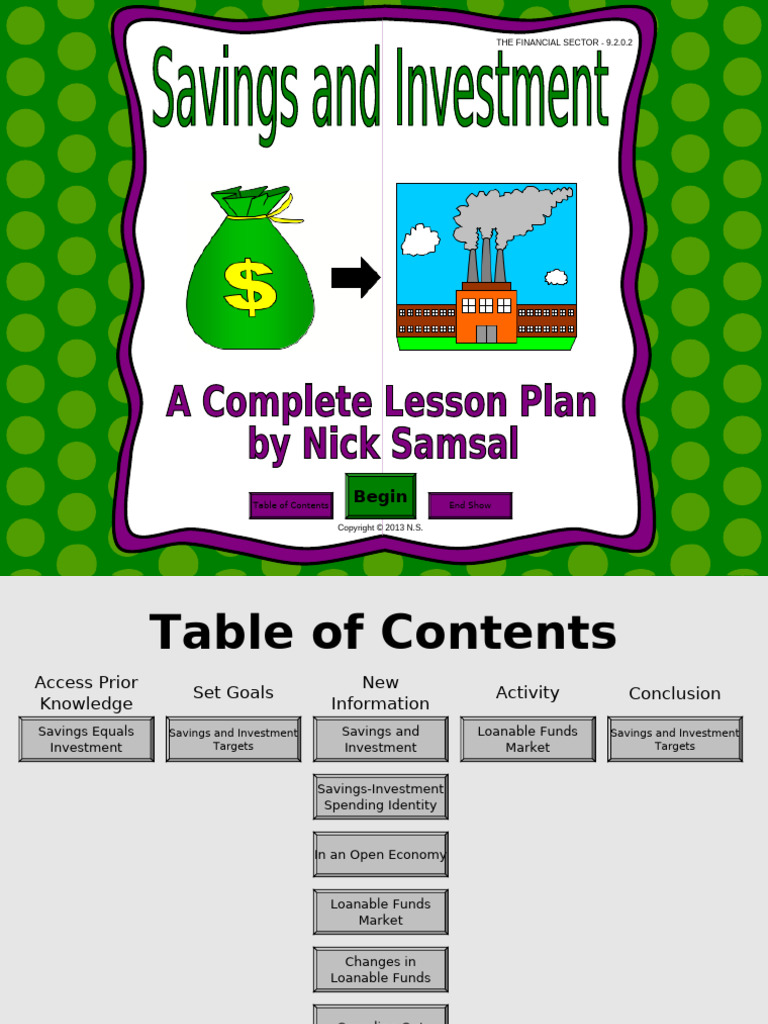 Lecture Savings and Investment | PDF | Wealth | Gross Domestic Product