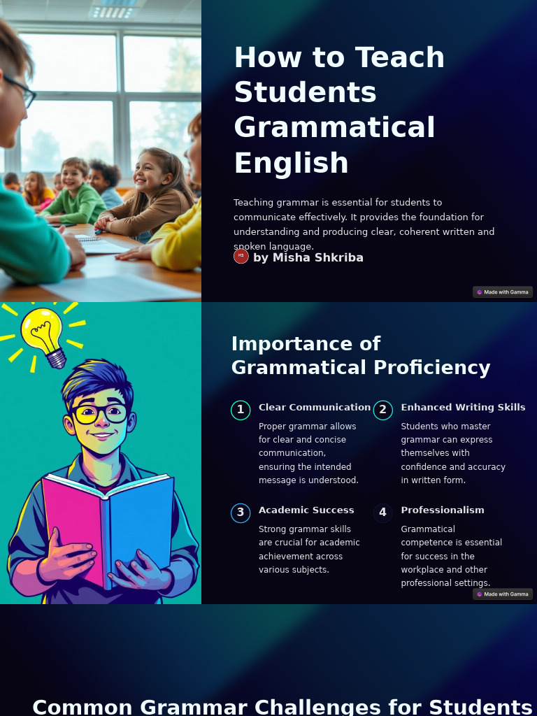 How To Teach Students Grammatical English | PDF | Verb | Grammar