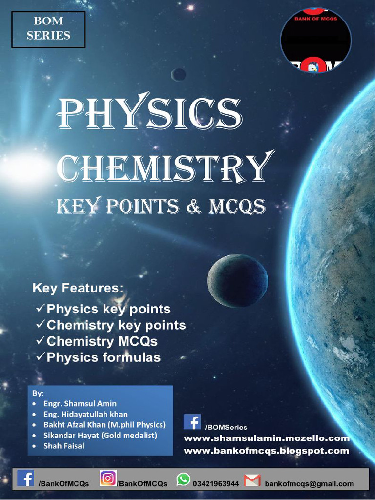 Physics and Chemistry Key Points | PDF | Software | Computing