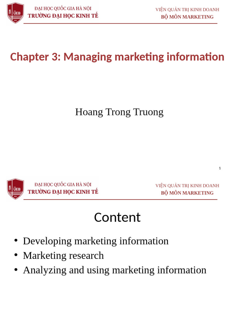 Chapter 3. Managing Marketing Information | PDF | Sampling (Statistics ...