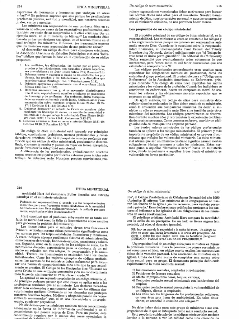 Ética Ministerial - Joe Trull y James Carter... | PDF Ética Ministerial - Joe Trull y James Carter... | PDF