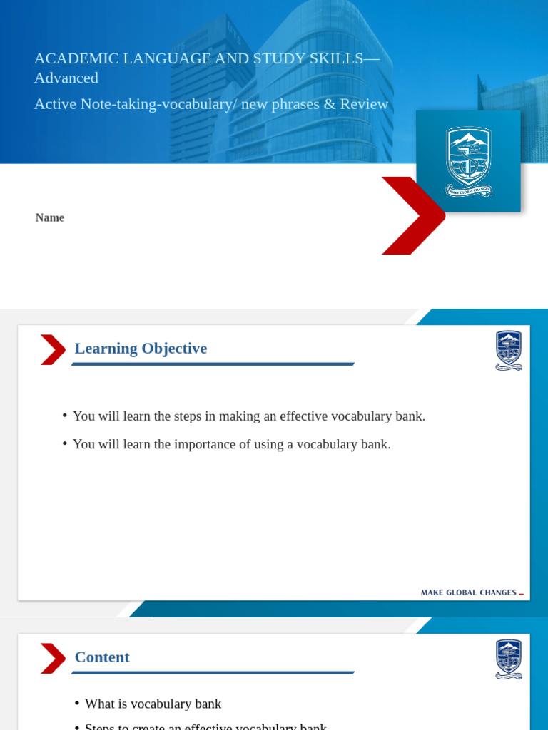 Note-Taking 3-Active Note-Taking-Vocabulary or New Phrases | PDF ...