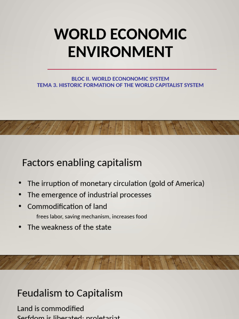 Formation of The World Capitalist System | PDF | World War II ...