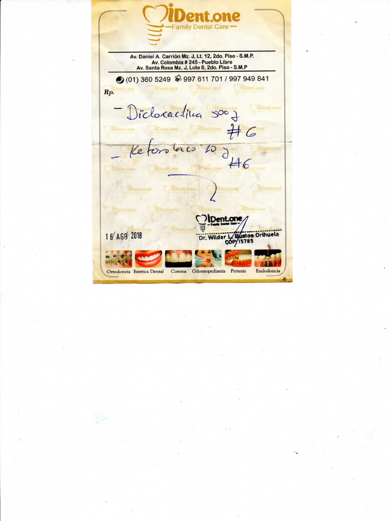 Receta DR - Willy-Odontologo | PDF