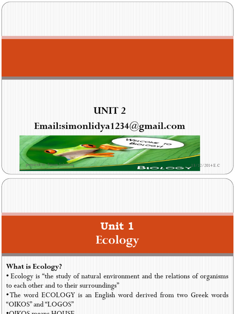 Grade 12 Biology Unit 2 Overview | PDF | Biodiversity | Ecosystem