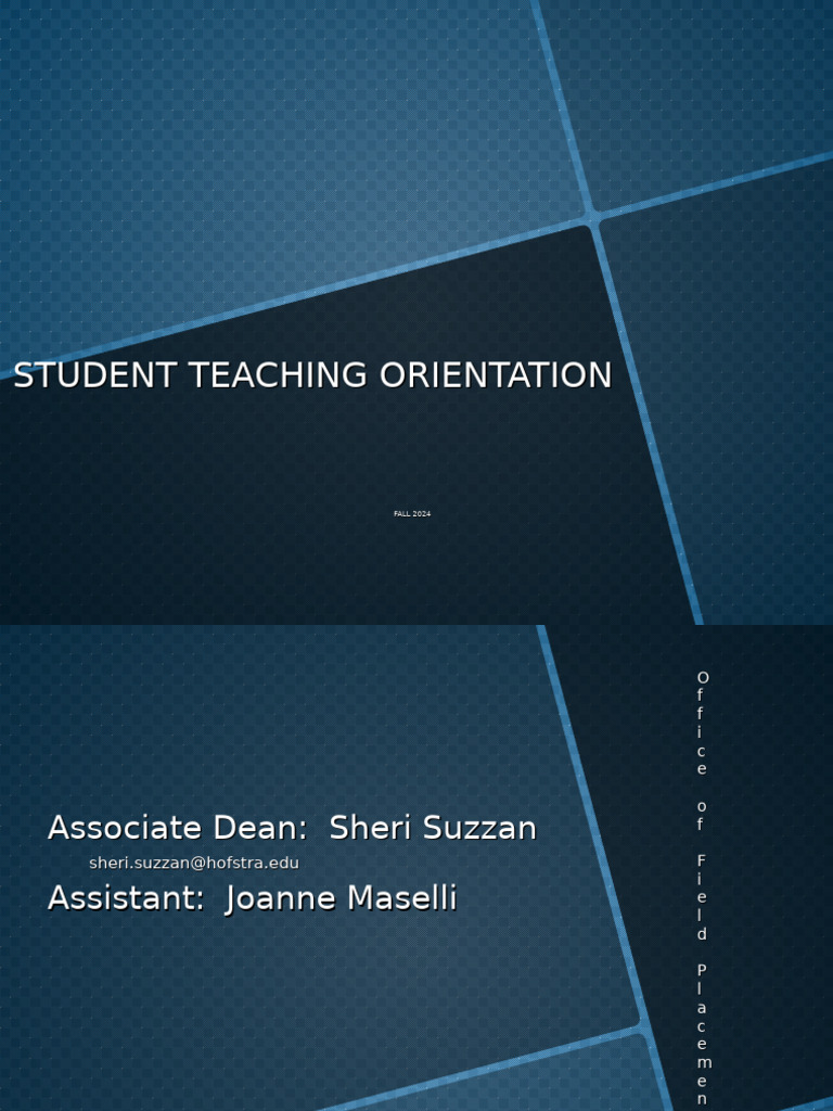 Student Teaching Orientation Guide | PDF | Lesson Plan | Teachers