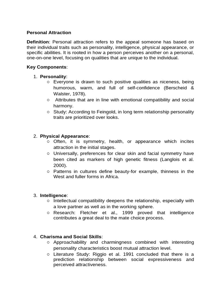 attraction_00 | PDF | Interpersonal Attraction | Interpersonal Relationships