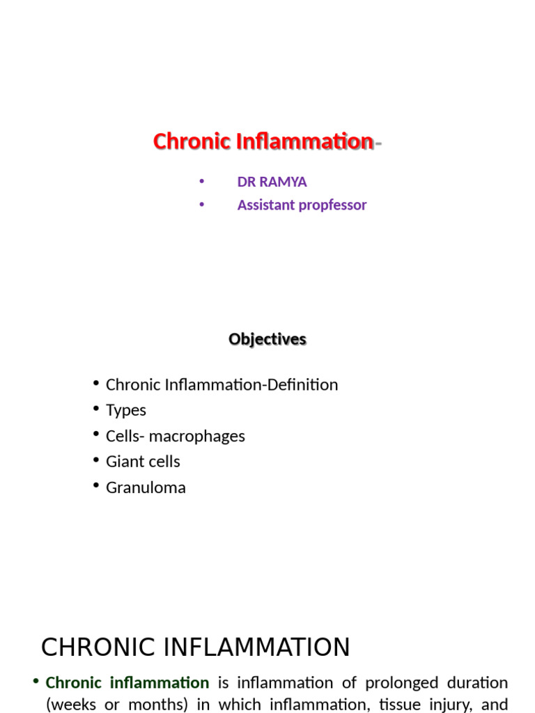 Chronic Inflammation | PDF | Wound Healing | Angiogenesis