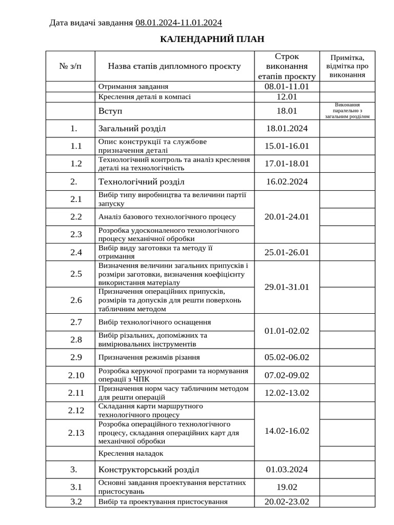 Kalend Plan 2024 | PDF