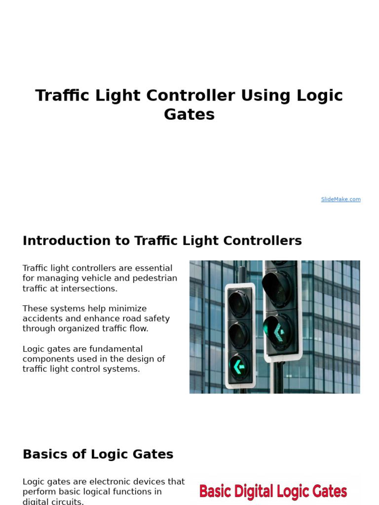 Traffic Light Controller Using Logic Gates | PDF | Traffic | Traffic Light