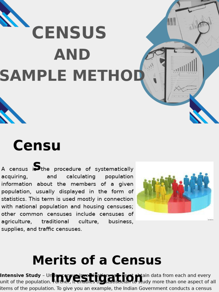 Census and Sample Method of Collection of Data. | PDF | Census ...