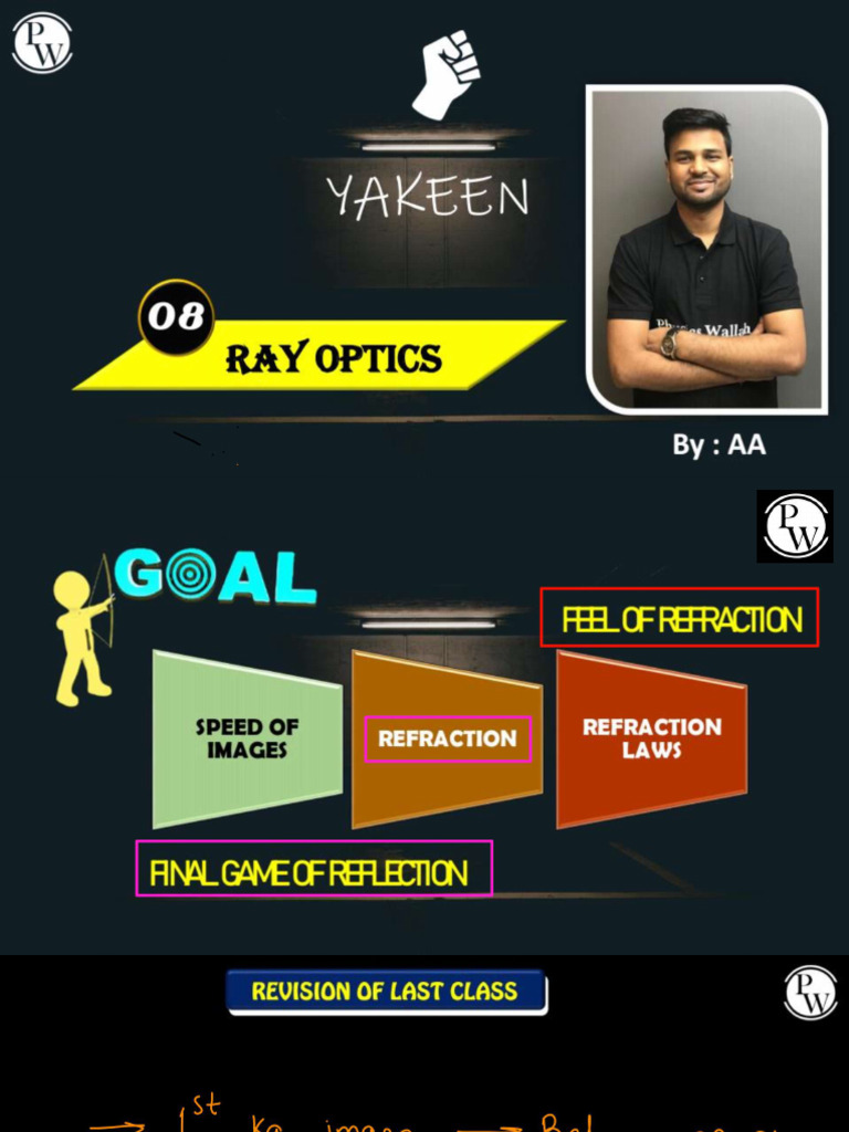 @PW - Yakeen - Batch Ray Optics Lec 08 Notes | PDF