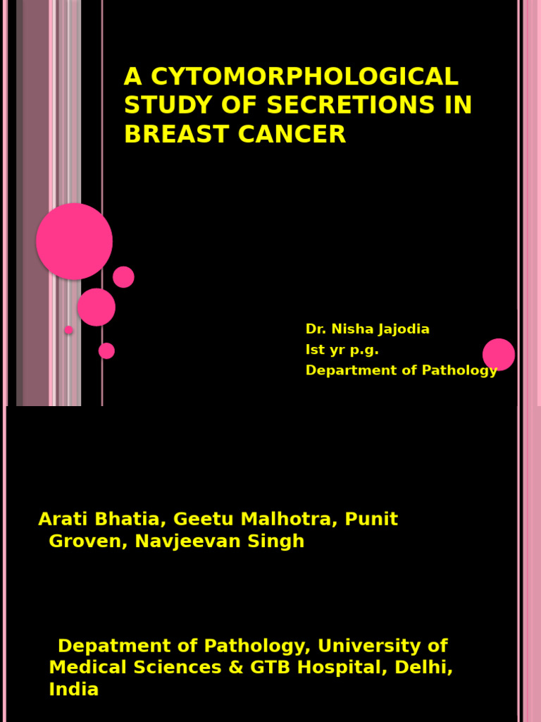 A Cytomorphological Study of Secretions in Breast Cancer | PDF ...