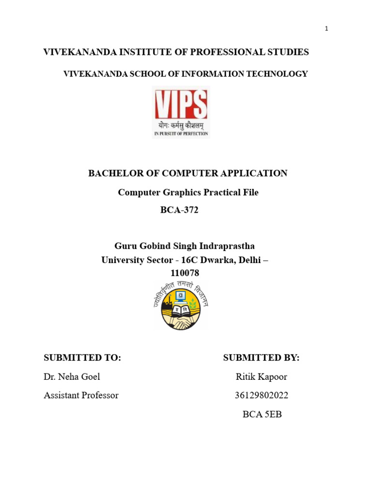 Ritik Kapoor CG Final | PDF | Elementary Geometry | Computer Science