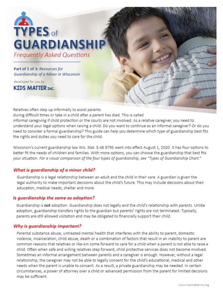Information On Guardianship Rights | PDF | Legal Guardian | Parent