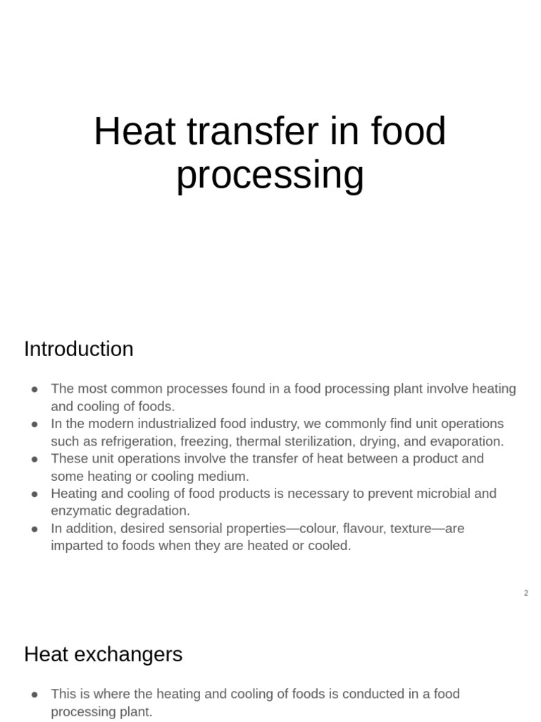 3 Heat Transfer in Food Processing | PDF | Thermal Insulation | Heat ...