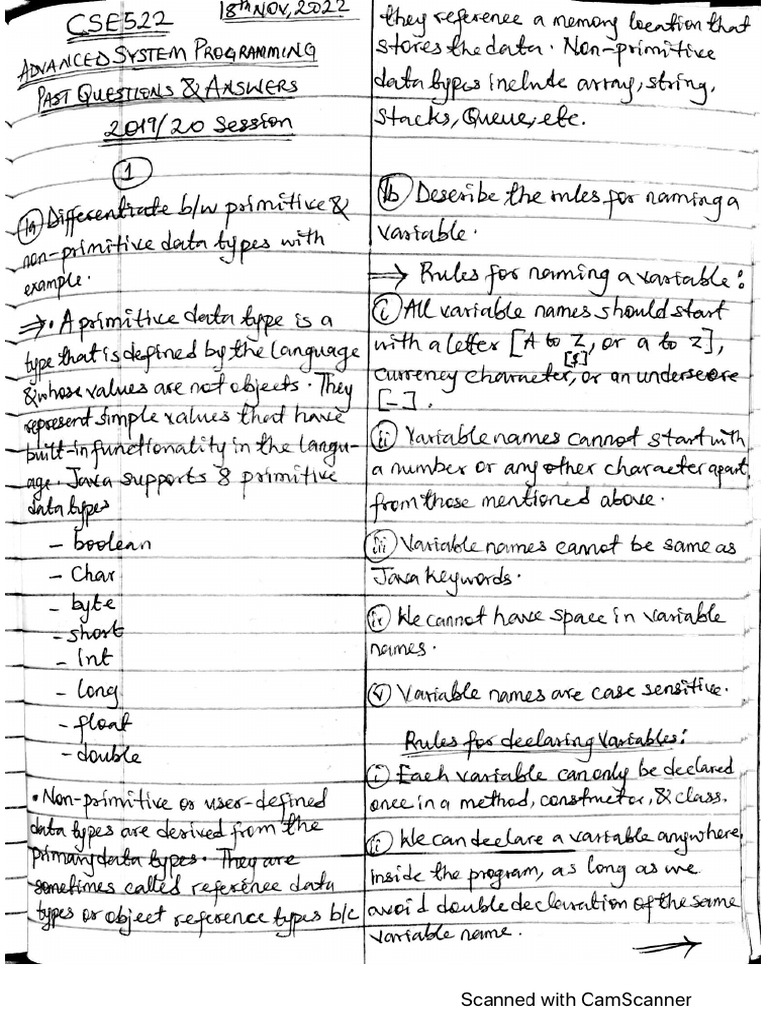 CSE 522 PQ&a 19 - 20 Session | PDF