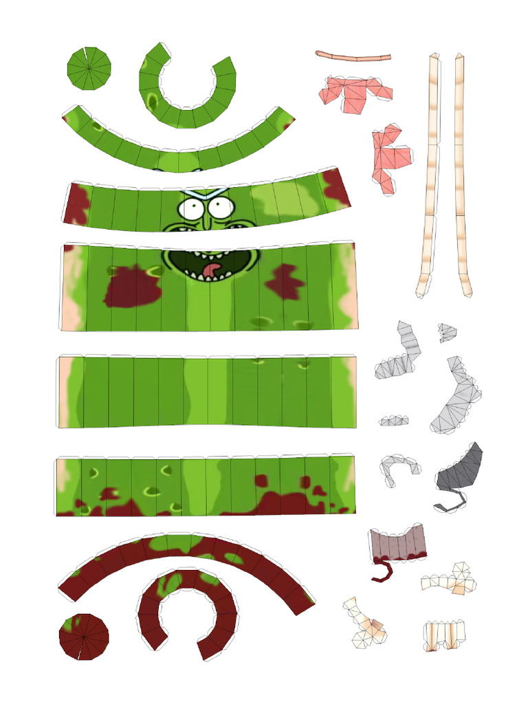 Pickle Rick Con Lineas | PDF