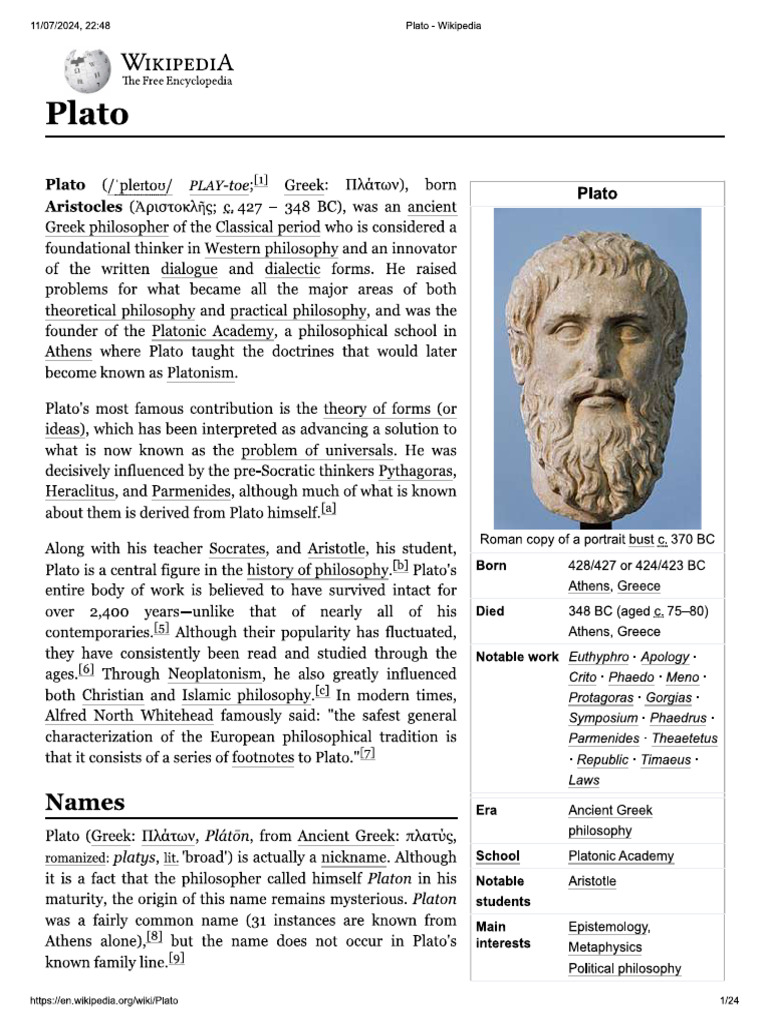 Plato | PDF