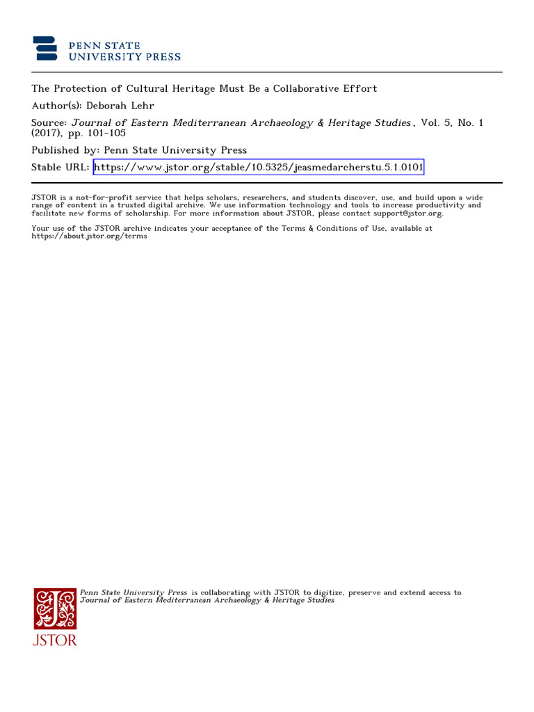 Collaborative Cultural Heritage Protection | PDF | Egypt | Archaeology