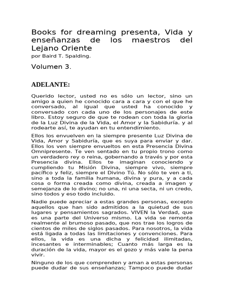 Vida y Enseñanzas del Lejano Oriente | PDF | Dios | Amor
