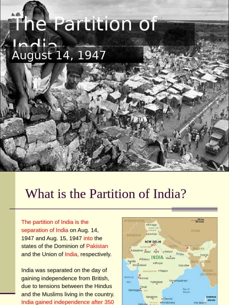 Understanding India's 1947 Partition | PDF | Partition Of India ...