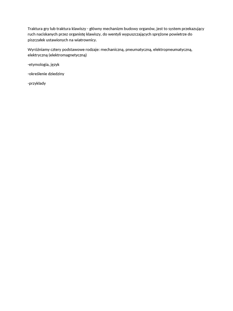 Traktura Gry Lub Traktura Klawiszy | PDF